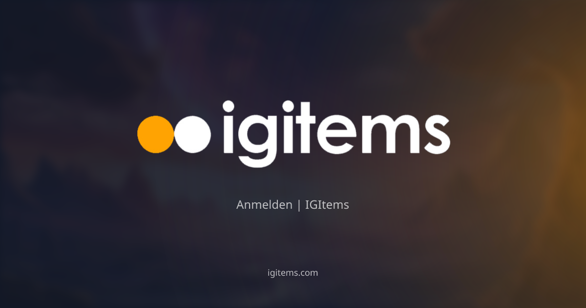 Anmelden | IGItems